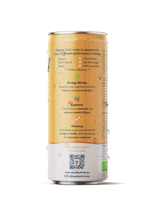 Buddy - Une Boisson Énergisante 100% Naturelle