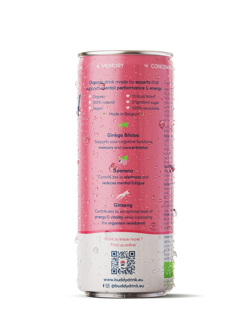 Buddy - Une Boisson Énergisante 100% Naturelle